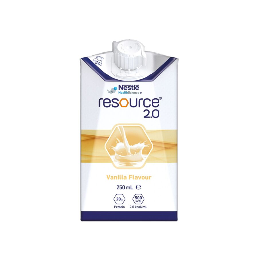 Nestle Resource 2.0 Vanilla 250ml, BOX/24 - Sumac Medical Supplies