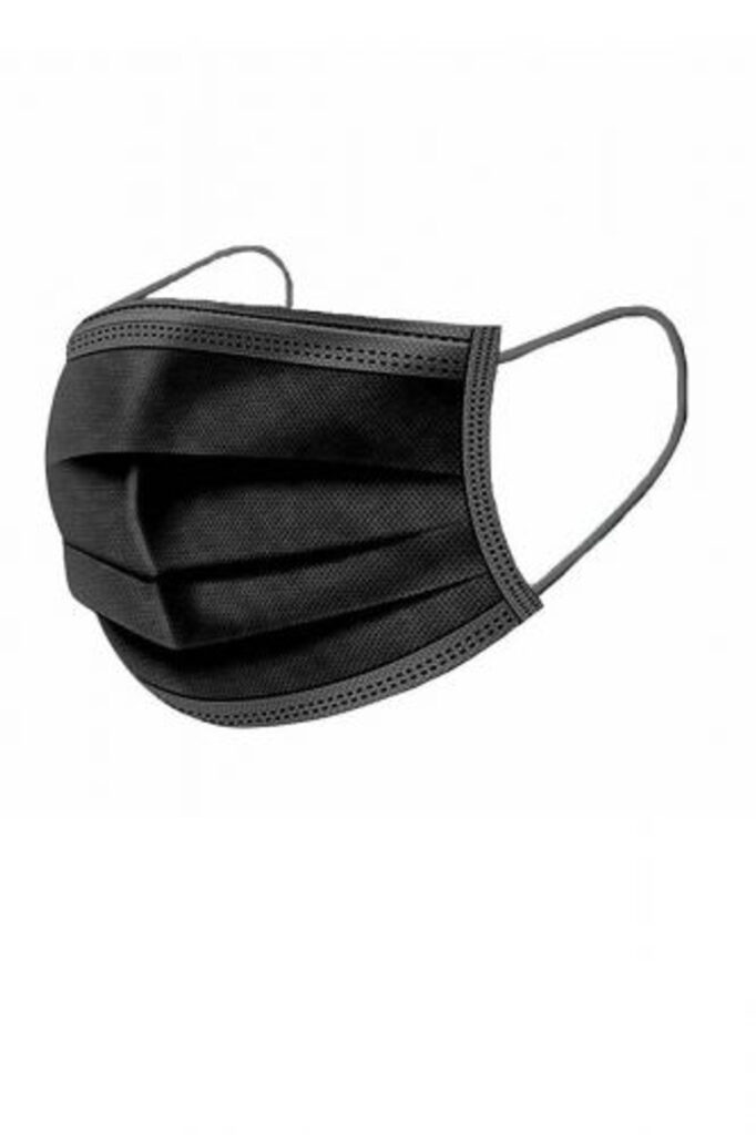 Black Face Masks – Triple Layer - Sumac Medical Supplies