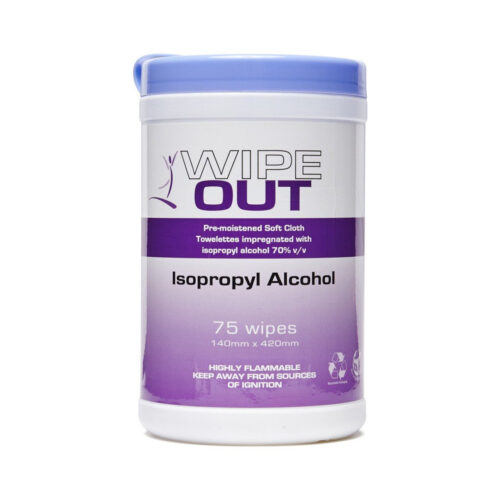 Wipe Out Isopropyl Alcohol 75 Wipes - Sumac Medical Supplies