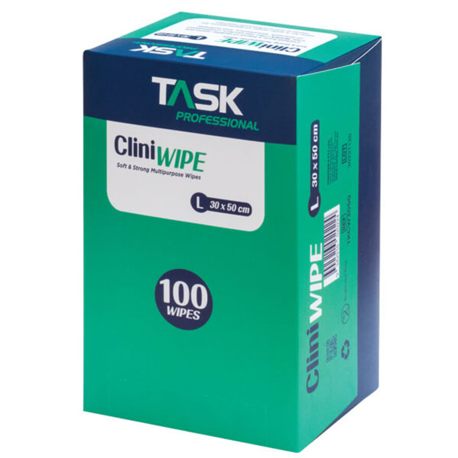 Task Clini Wipe Mutipurpose Wipes 30 x 50 cm - Sumac Medical Supplies